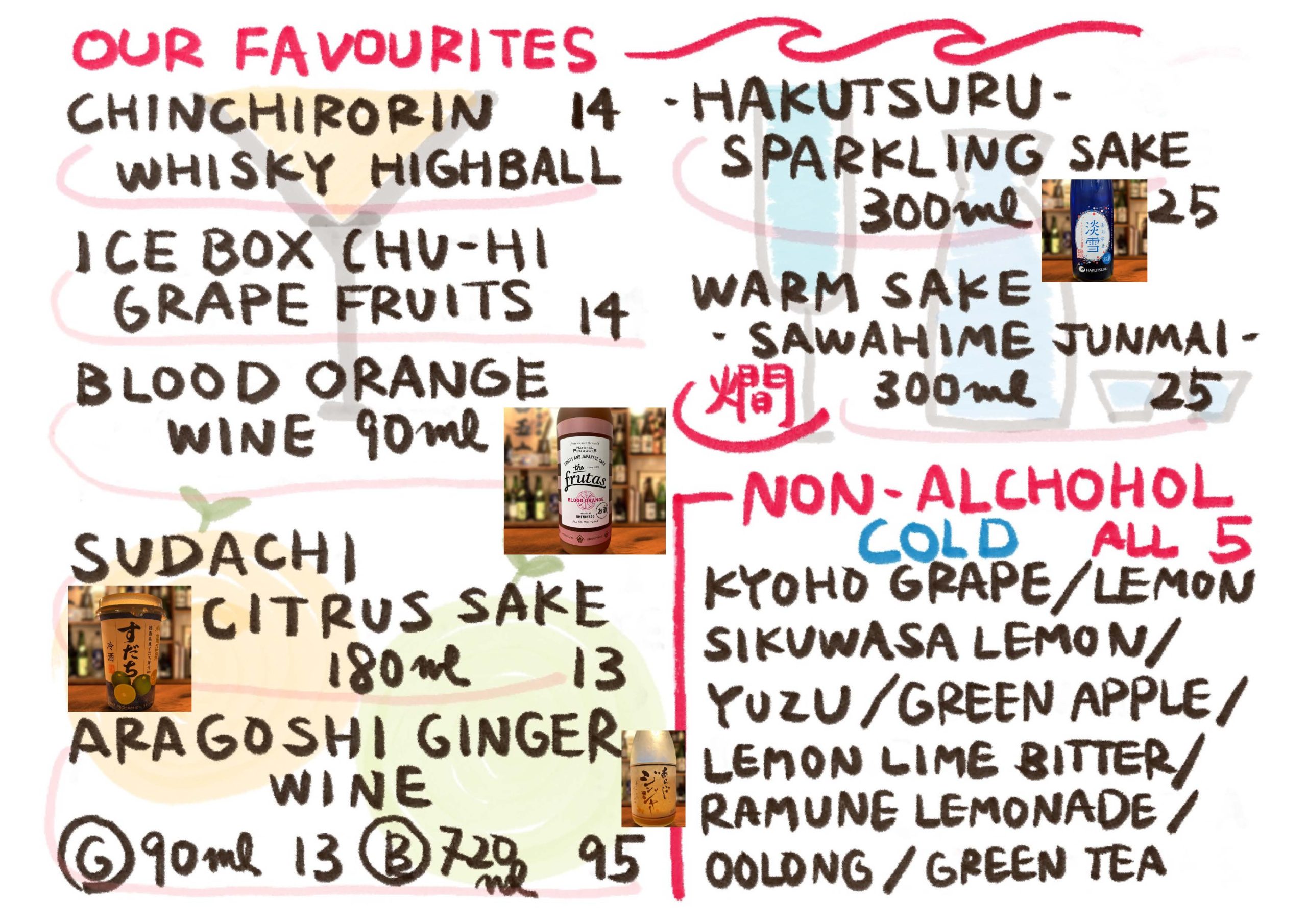 Full Menu – JIGORO