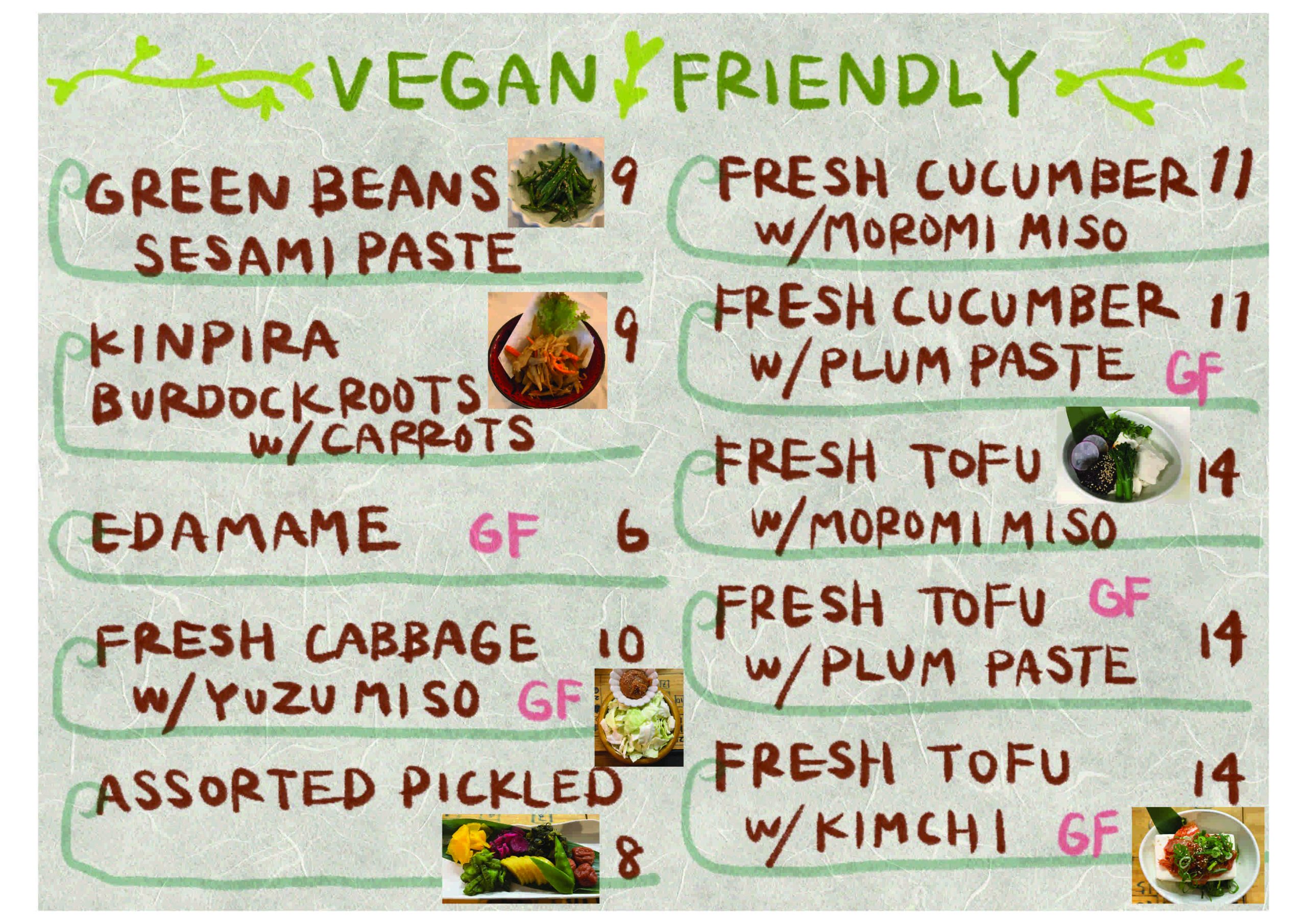 Full Menu – JIGORO